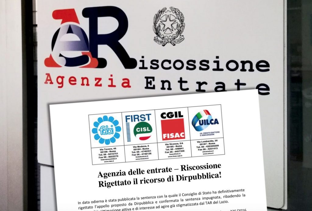 AdeR, rigettato il ricorso di Dirpubblica – FIRST Agenzia delle Entrate ...