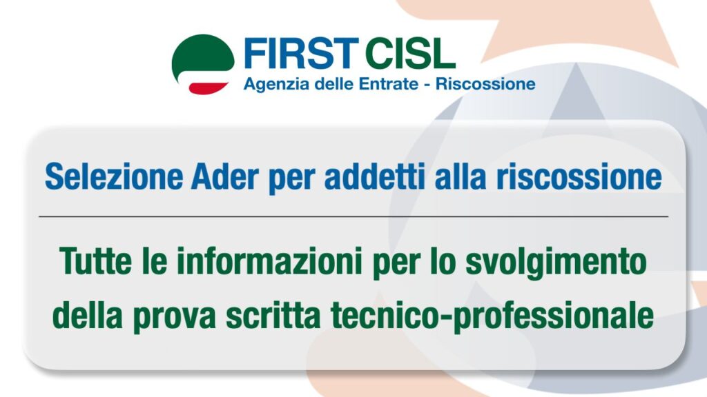 Selezione Ader per addetti alla riscossione: tutte le informazioni per ...