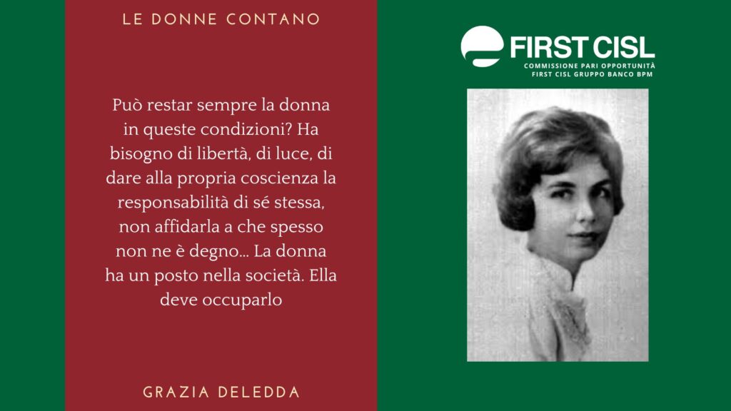 Le donne contano: Grazia Deledda – FIRST Gruppo Banco BPM