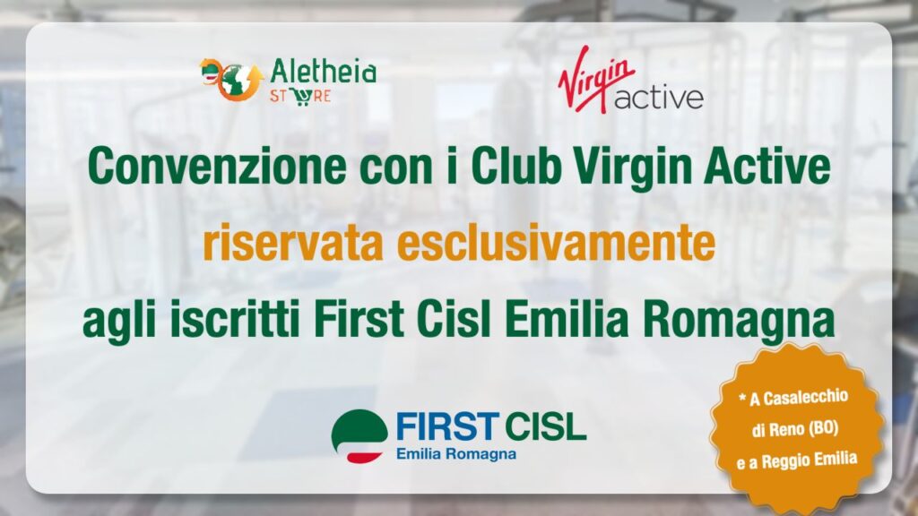 Nuova convenzione di Aletheia Store con i Virgin Active di Casalecchio di Reno e di Reggio ...