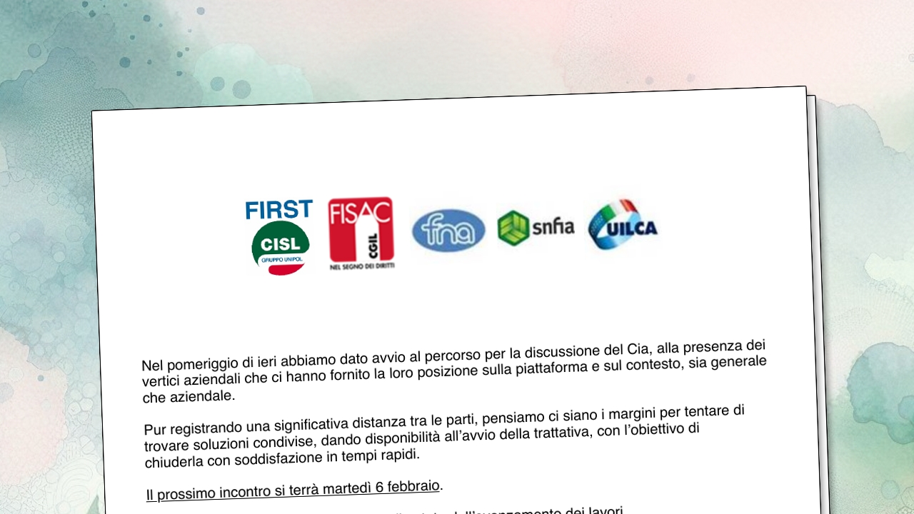 Rinnovo Contratto integrativo aziendale: primo incontro con l’azienda ...