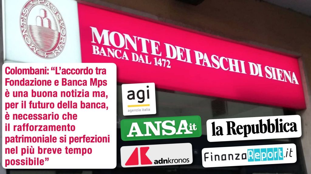 Fondazione e Banca Mps siglano accordo per chiudere contenzioso ...