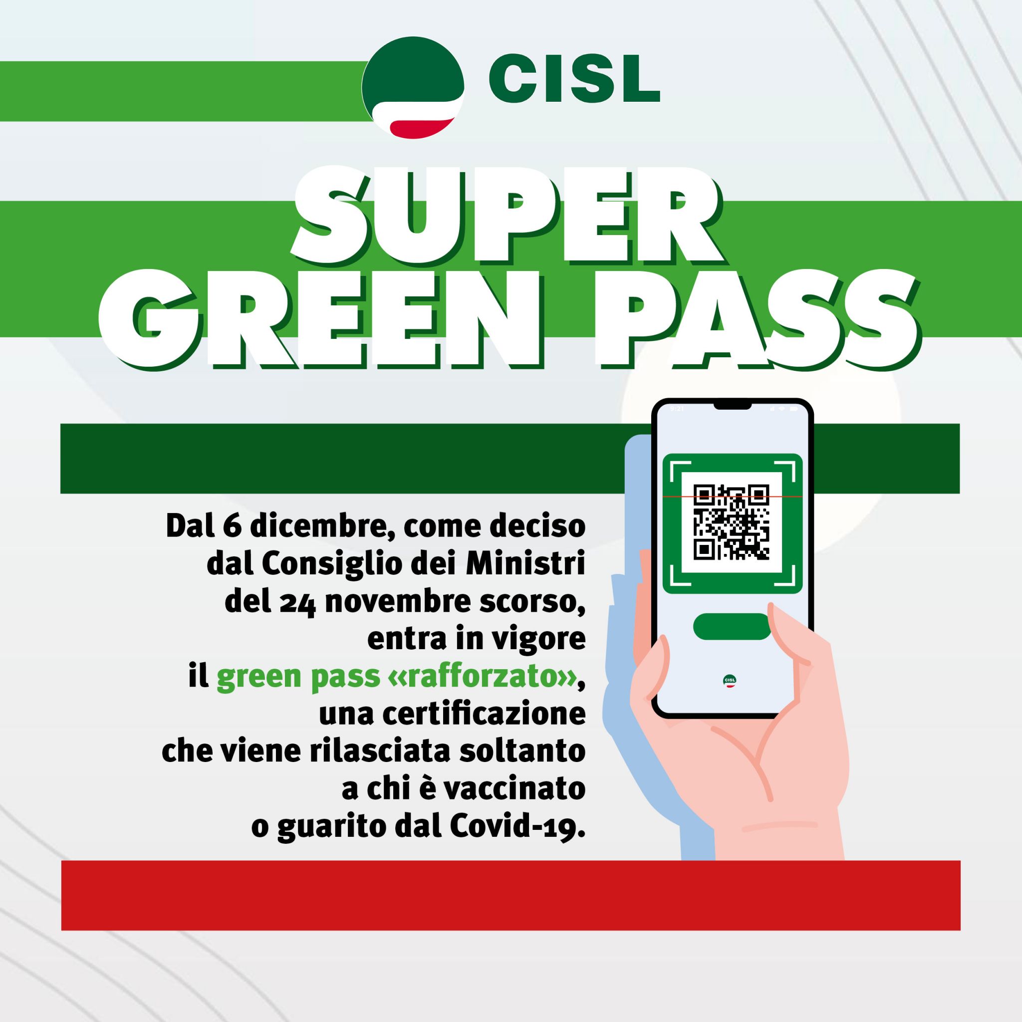 “Super green pass”, cosa cambia? Il volantino della Cisl e le card con ...