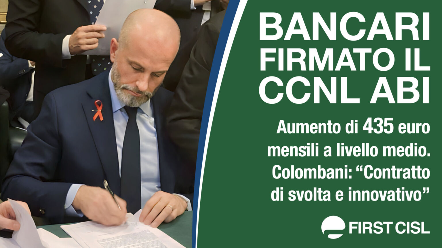 Banche, firmato il contratto con Abi. Colombani: contratto di svolta e ...